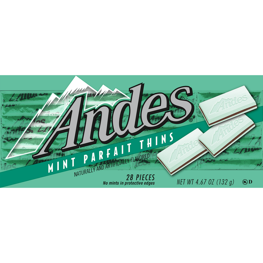 Andes Mint Parfait Thins 467 Oz Box Tootsie Roll