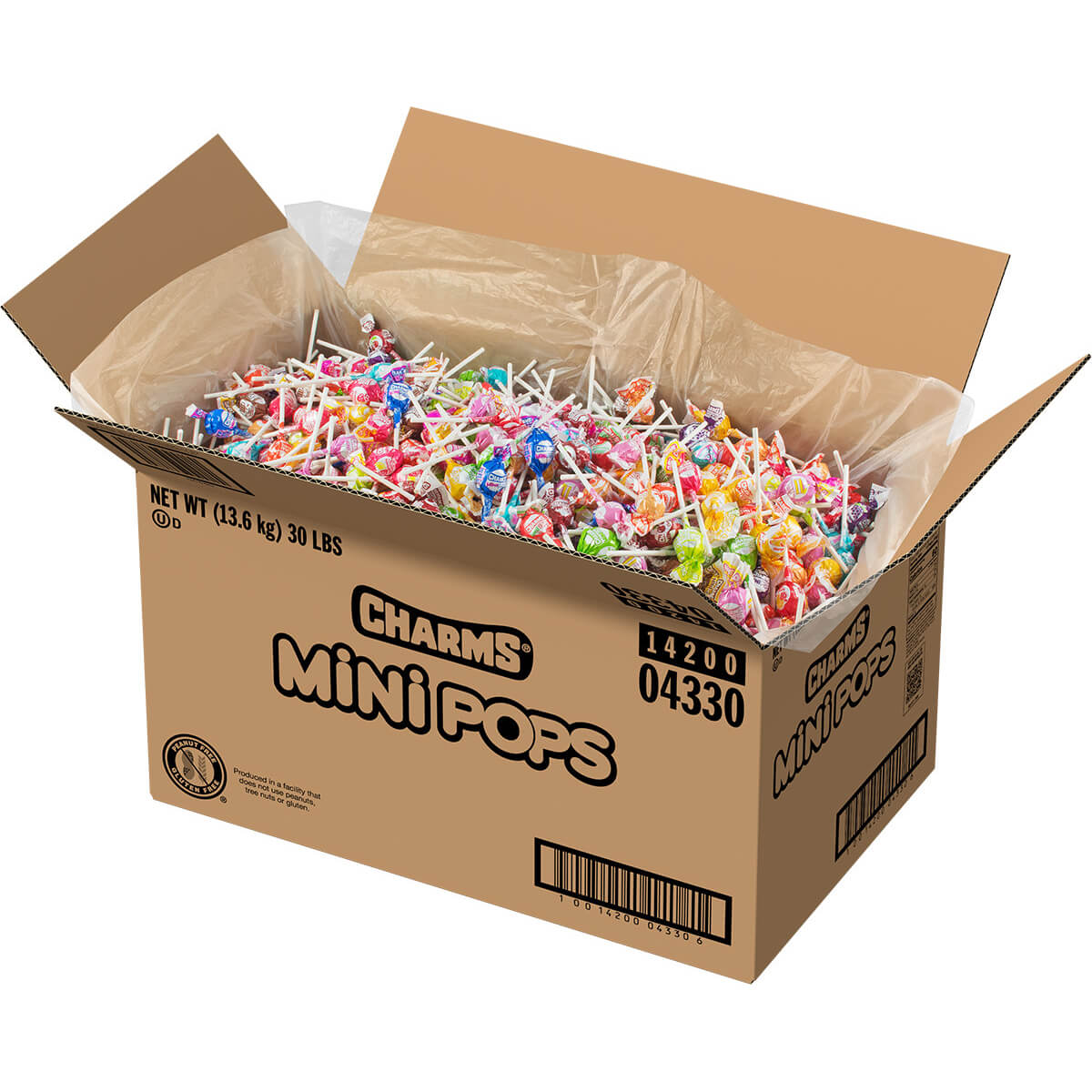Charms Mini Pops Assorted Flavors Bulk, 30. lb Box – Tootsie Roll
