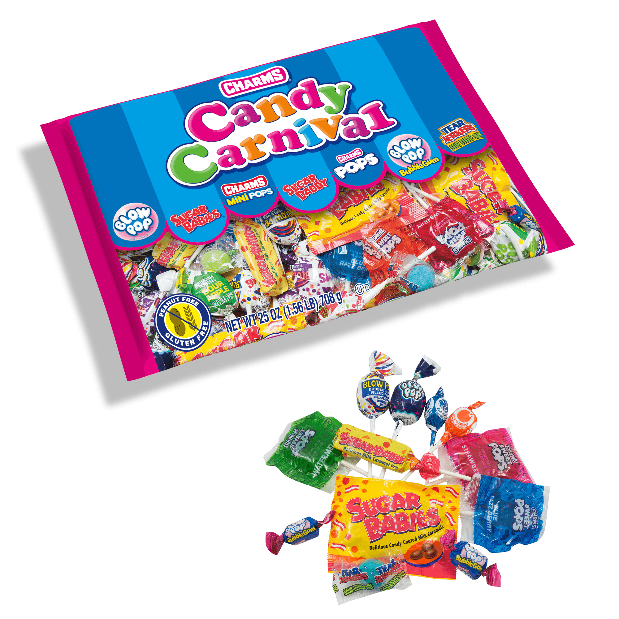 Charms Candy Carnival Assorted Candies (25 oz. Bag) – Tootsie Roll