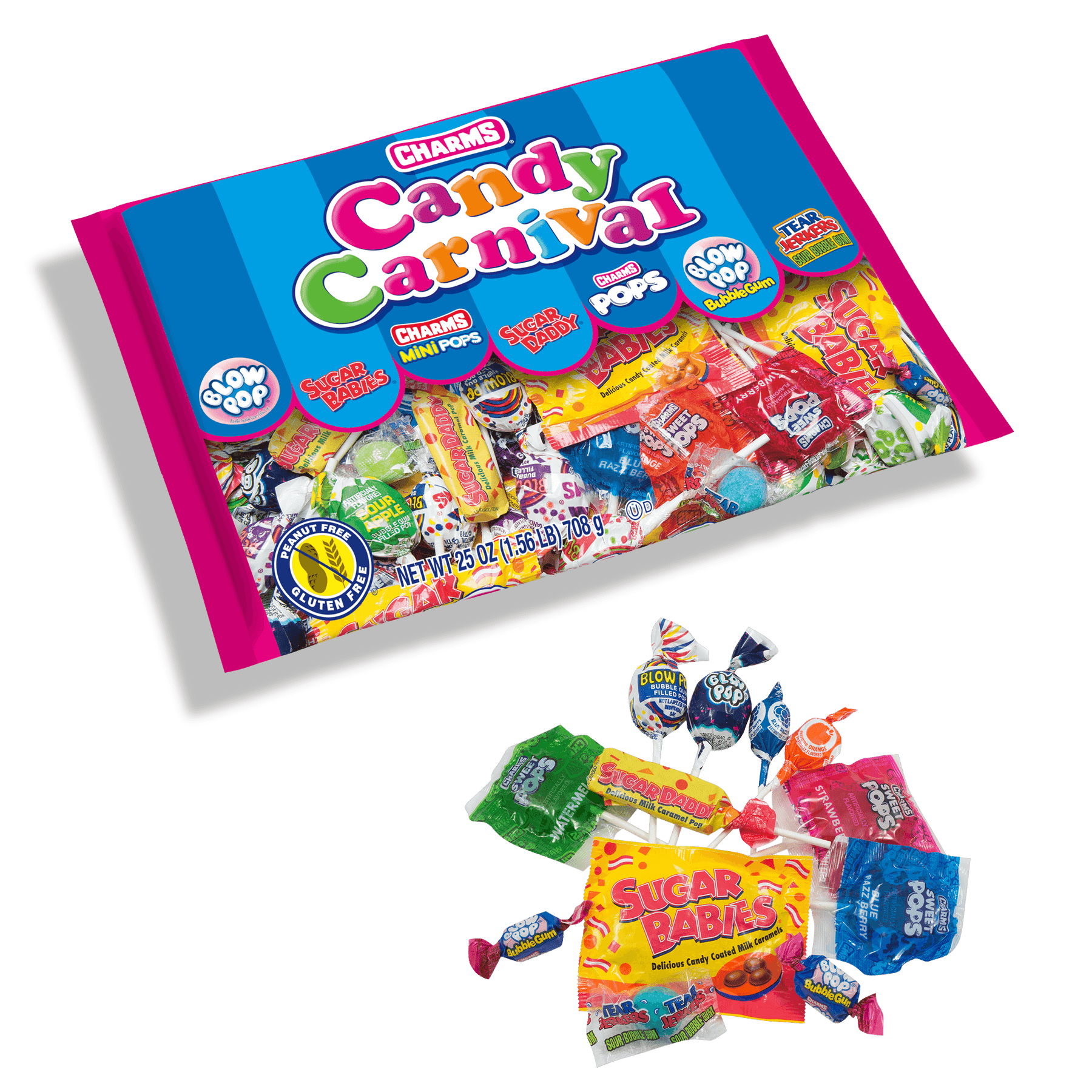 Charms Candy Carnival Assorted Candies (25 oz. Bag) – Tootsie Roll