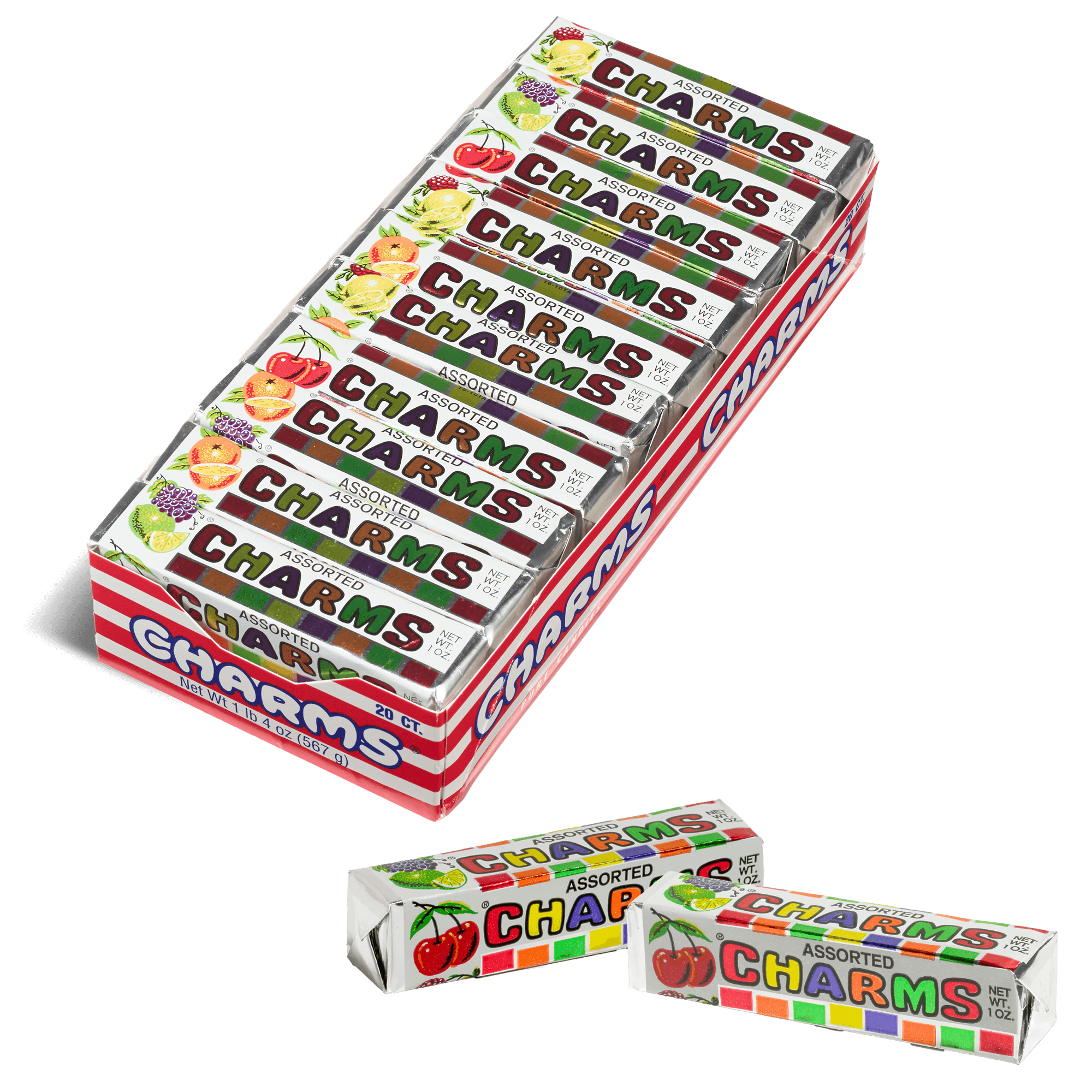 Charms Assorted Fruit Flavors Squares (1 oz. Pack) – Tootsie Roll