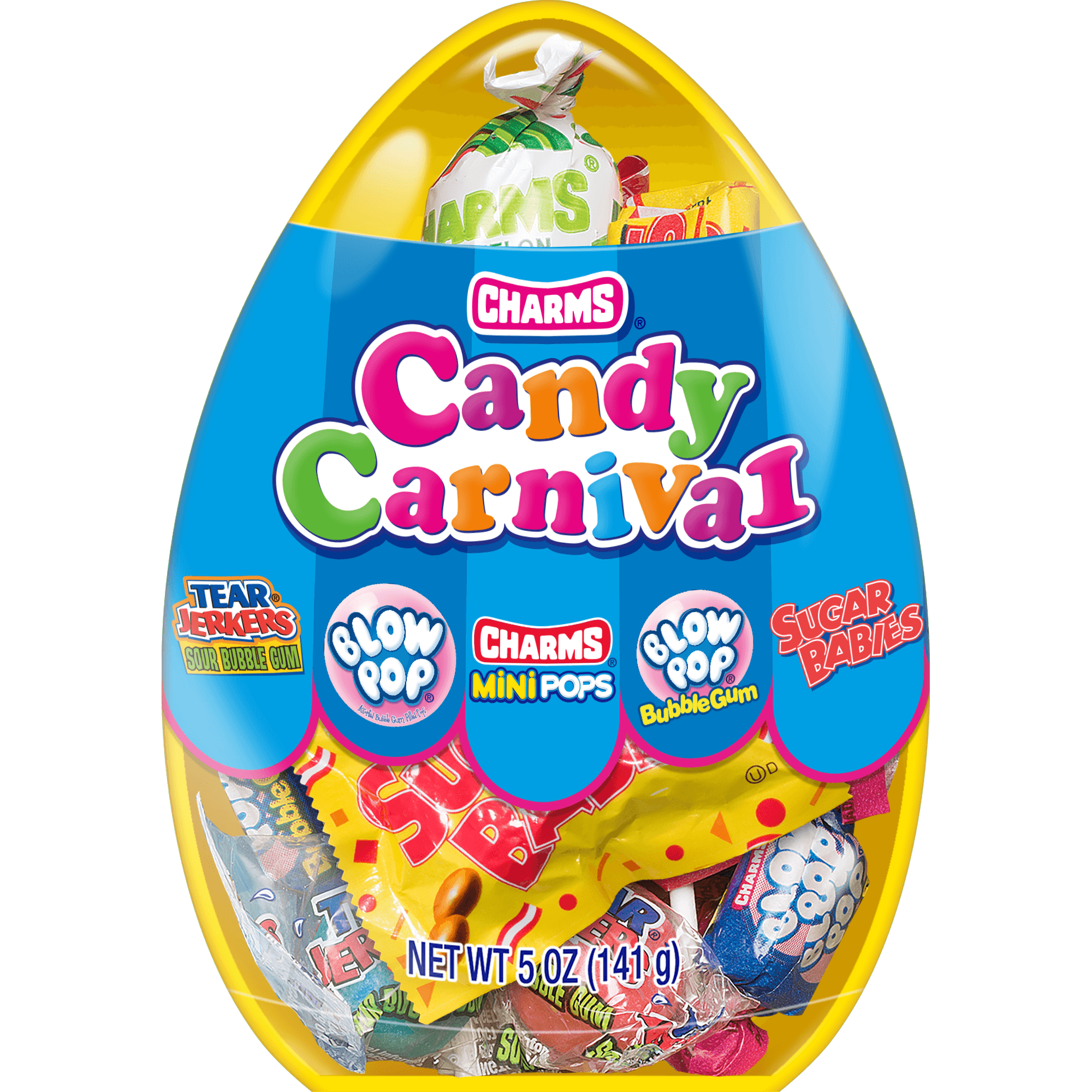 Charms Candy Carnival Easter Filled Jumbo Egg (5 oz. Canister ...