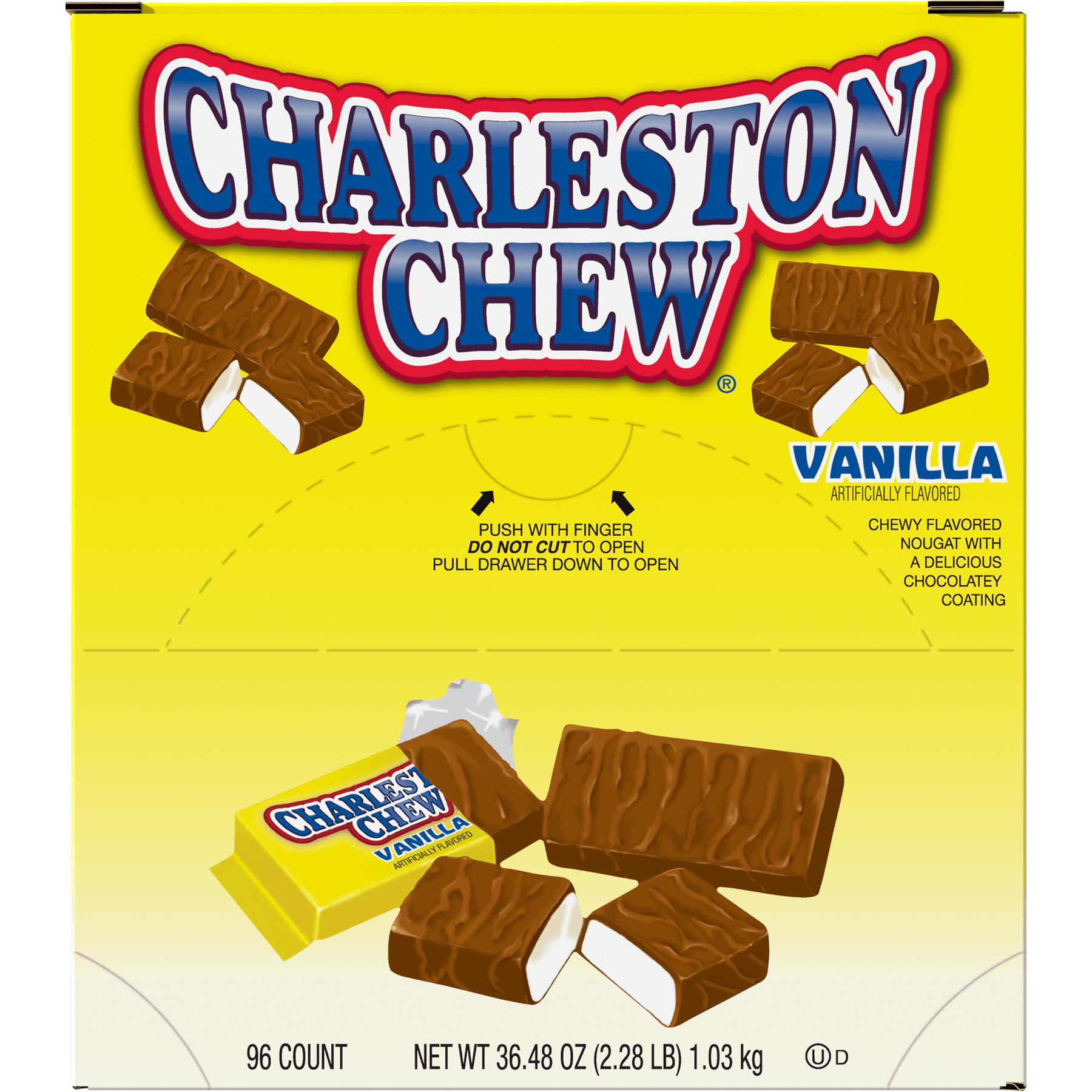 Charleston Chew Vanilla Fun Size (41.92 oz. / 96 ct. Box) – Tootsie Roll