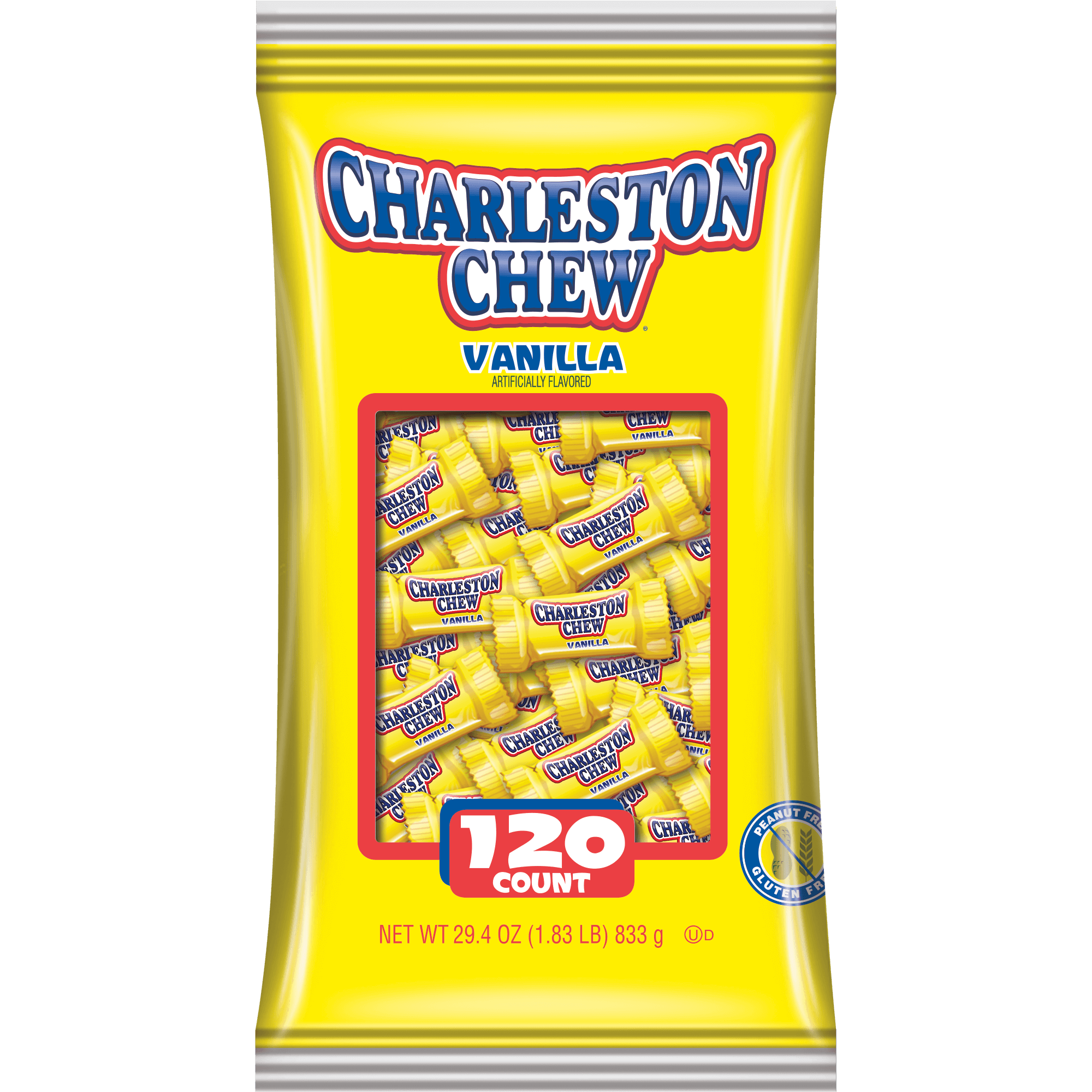 Charleston Chew Vanilla Fun Size (29.4 oz. / 120 ct. Bag) – Tootsie Roll