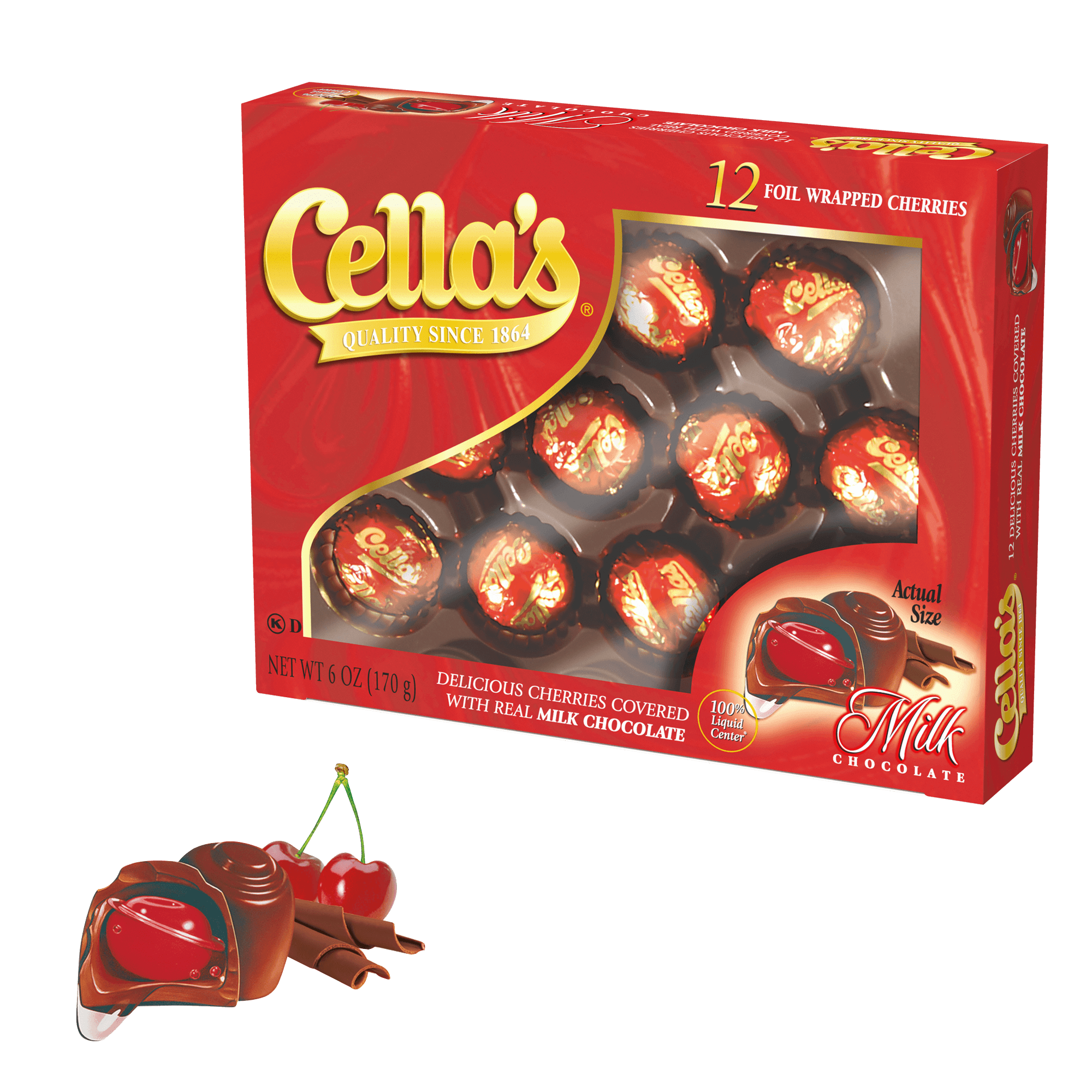 Cella's Milk Chocolate Covered Cherries (6 oz. Box) – Tootsie Roll