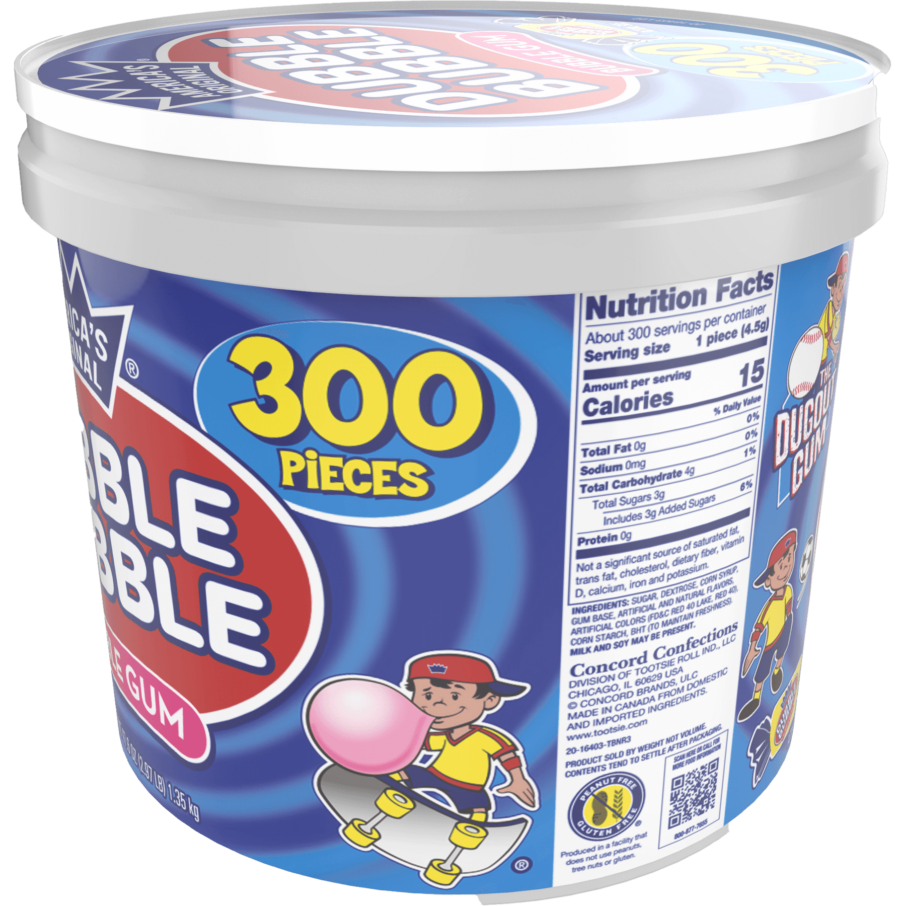 Dubble Bubble Original Twist ( 47.6 oz. / 300 ct. Tub) – Tootsie Roll