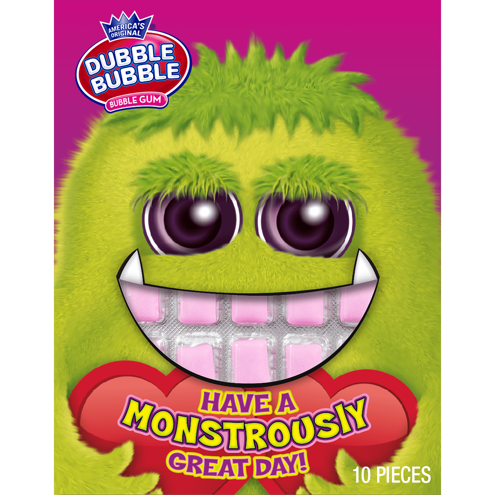 Double Bubble Monster Valentine Cards (1 oz. / 10 ct. Box) – Tootsie Roll