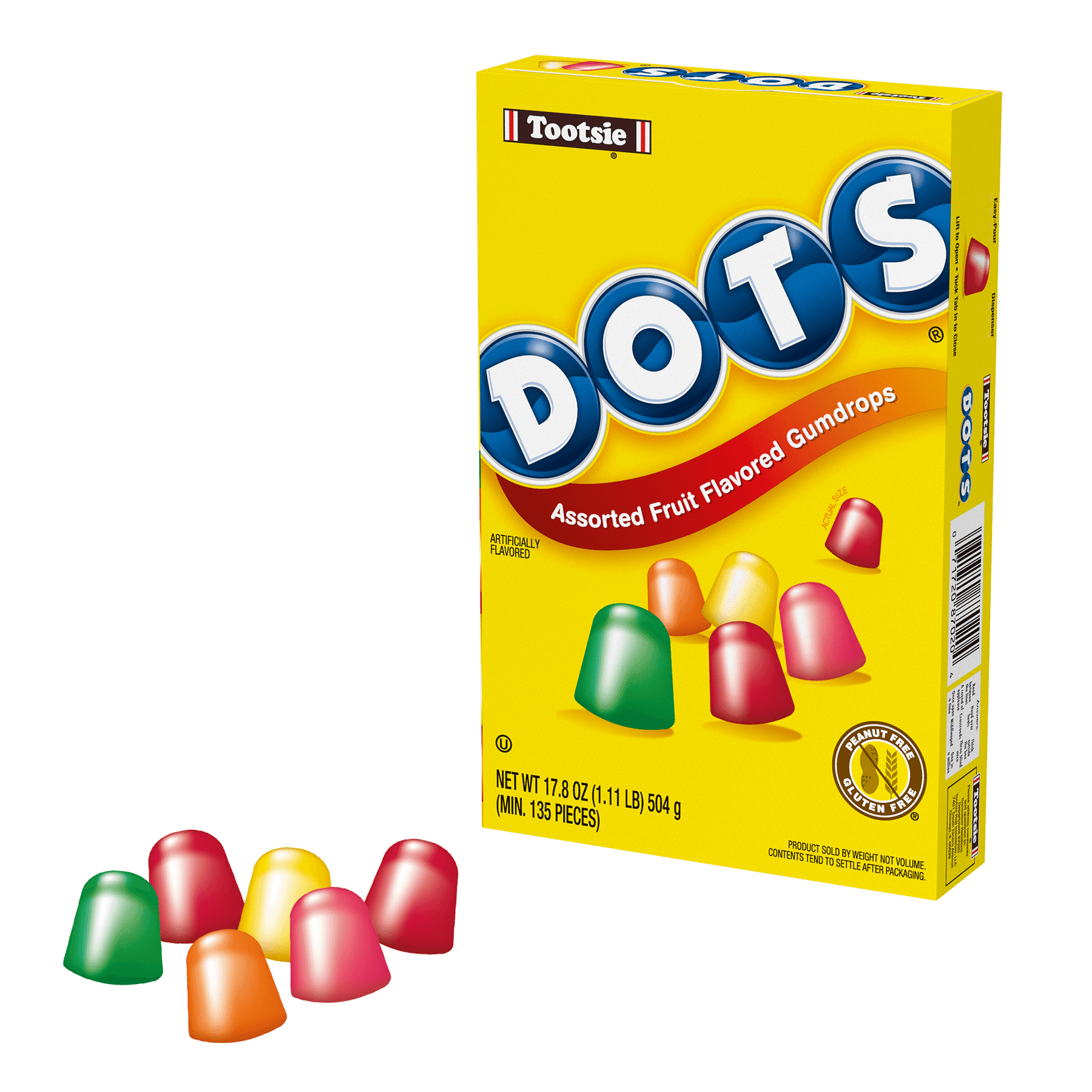 DOTS Assorted Fruit Flavors Super Size Box (17.8 oz. Box) – Tootsie Roll