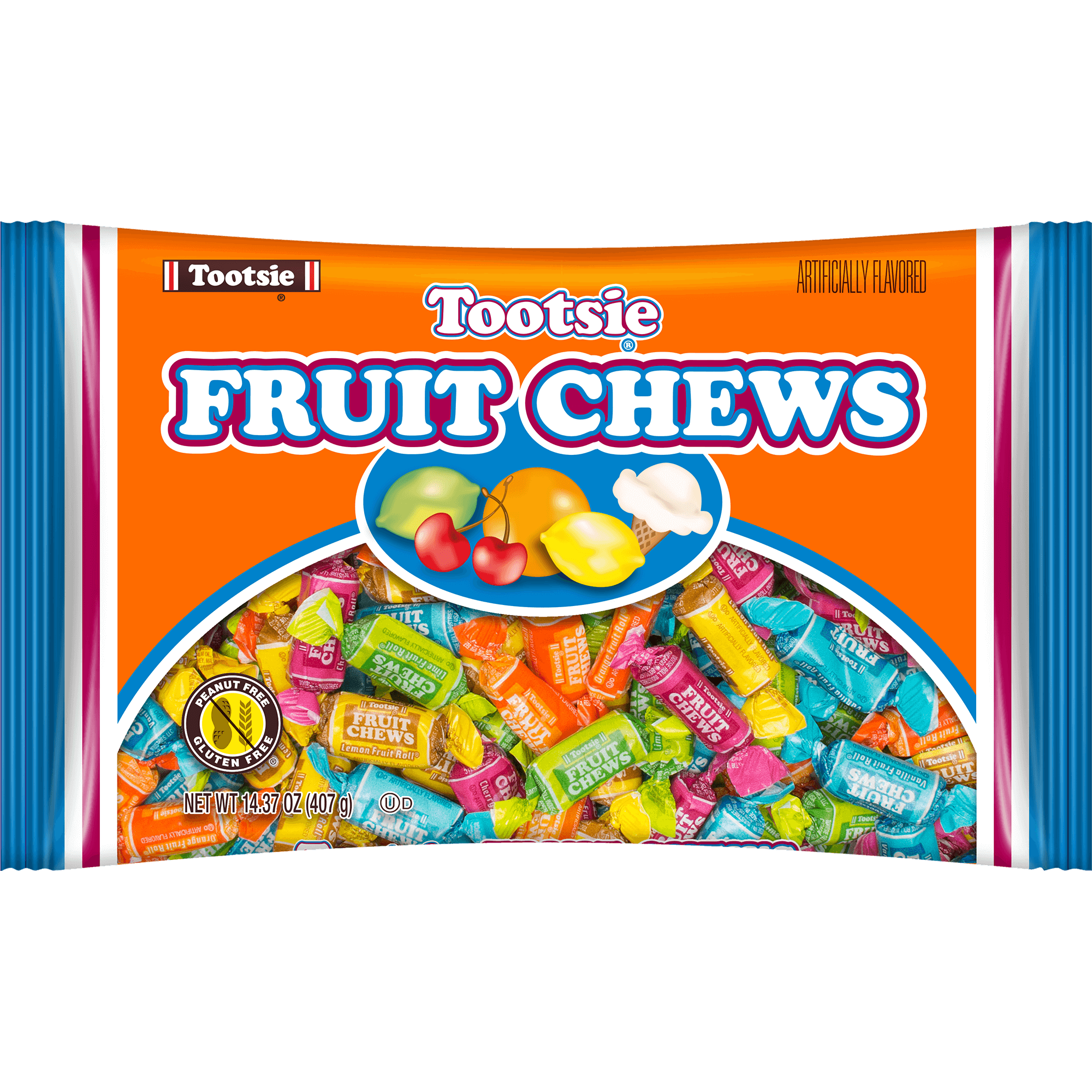 Tootsie Fruit Chews Assorted Flavors (14.37 oz. Bag) – Tootsie Roll