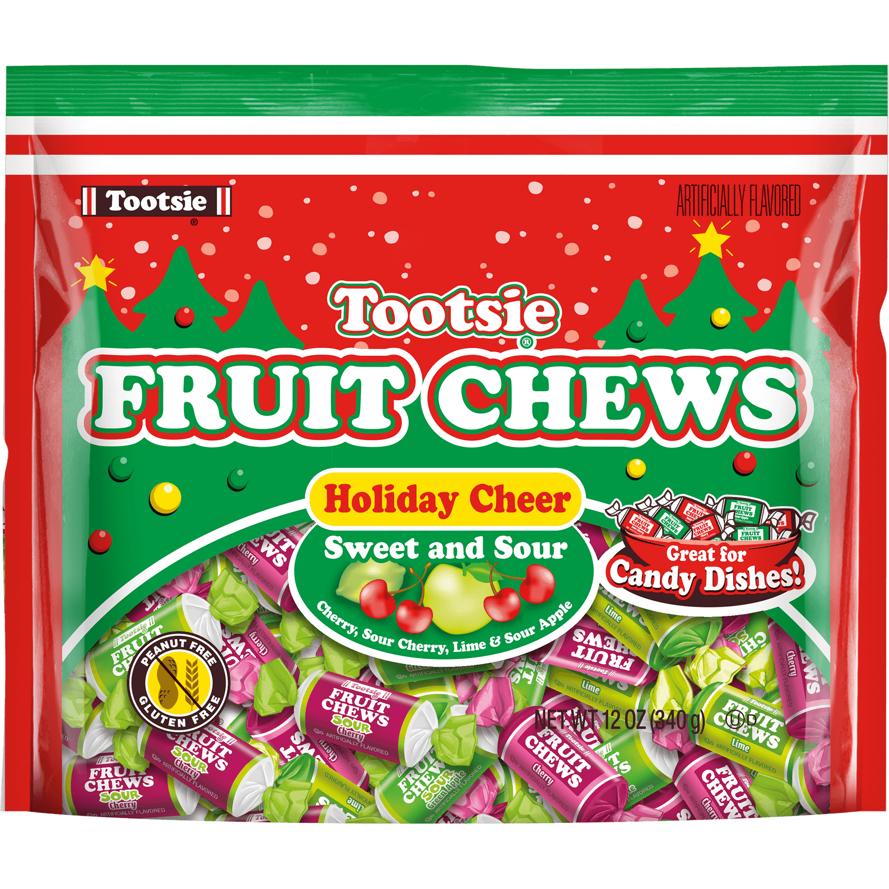 Tootsie Fruit Chews Assorted Holiday Cheer (12 oz. Bag) – Tootsie Roll