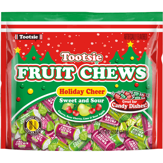 Tootsie Fruit Chews Assorted Holiday Cheer (12 oz. Bag) – Tootsie Roll