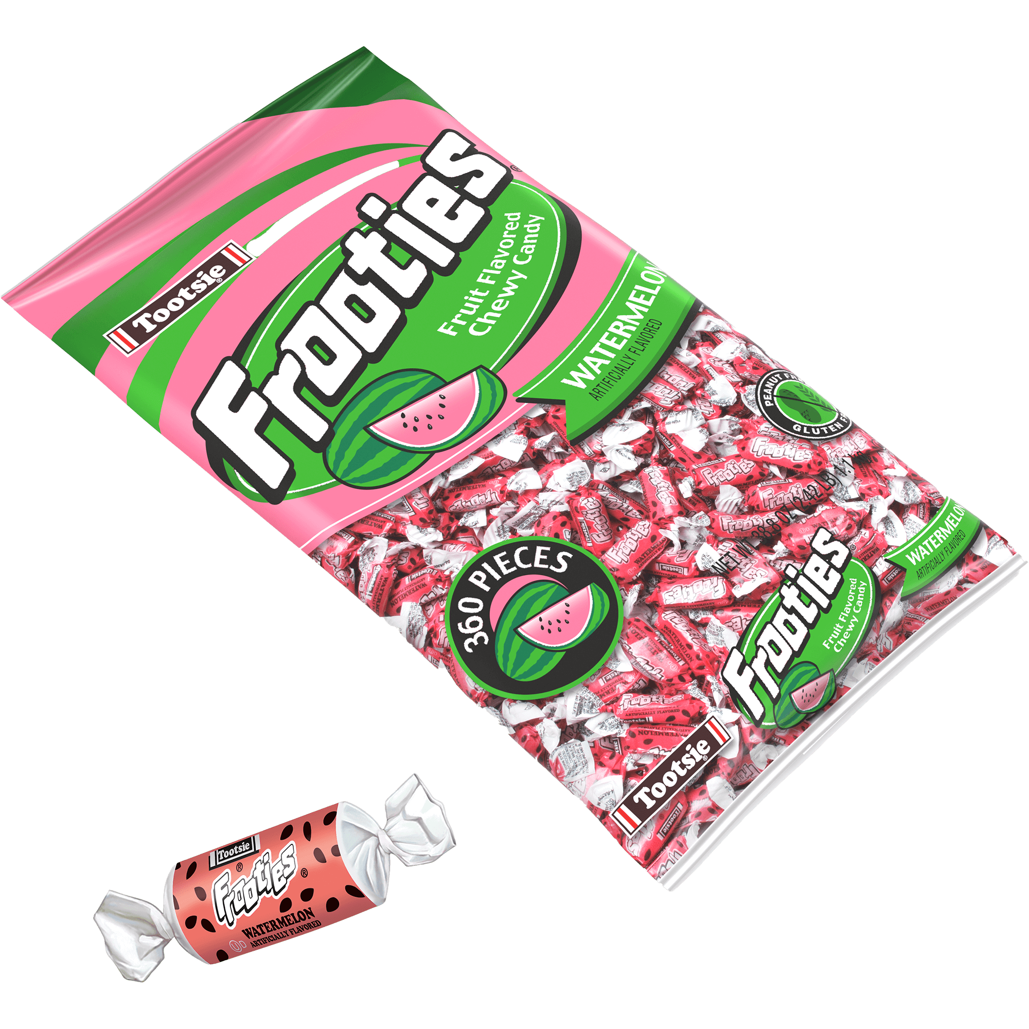 Frooties Watermelon Chewy Candy (38.8 oz. / 360 ct. Bag) – Tootsie Roll