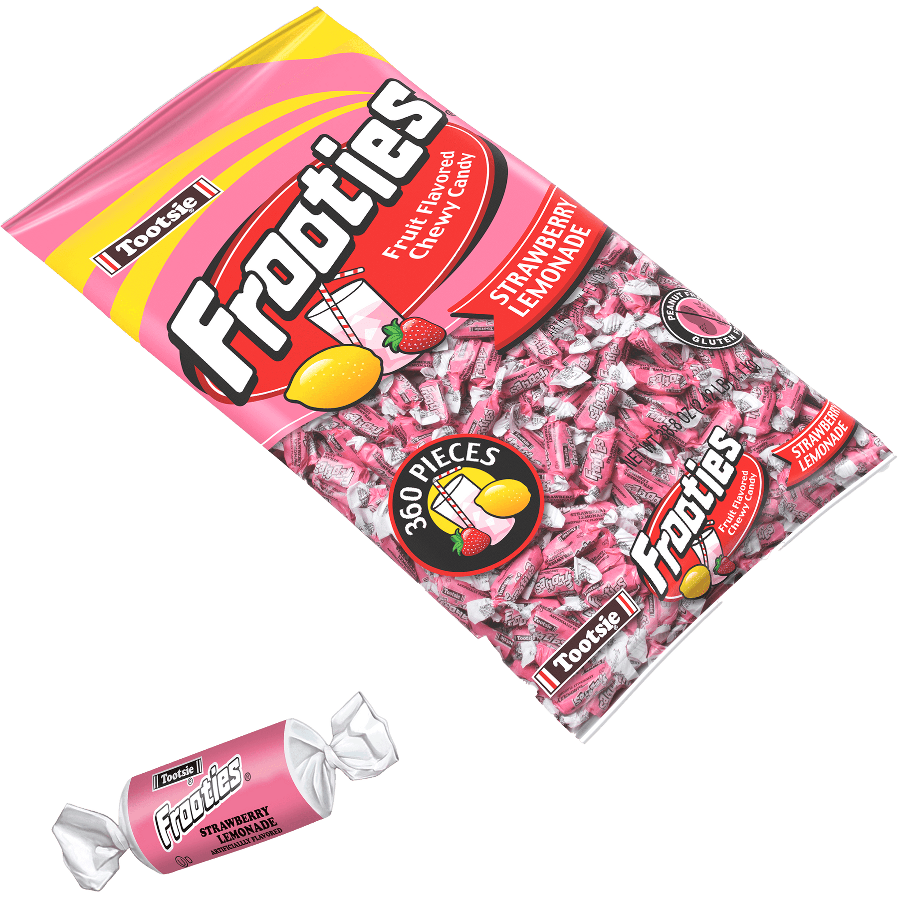 Frooties Strawberry Lemonade Chewy Candy (38.8 oz. / 360 ct. Bag ...
