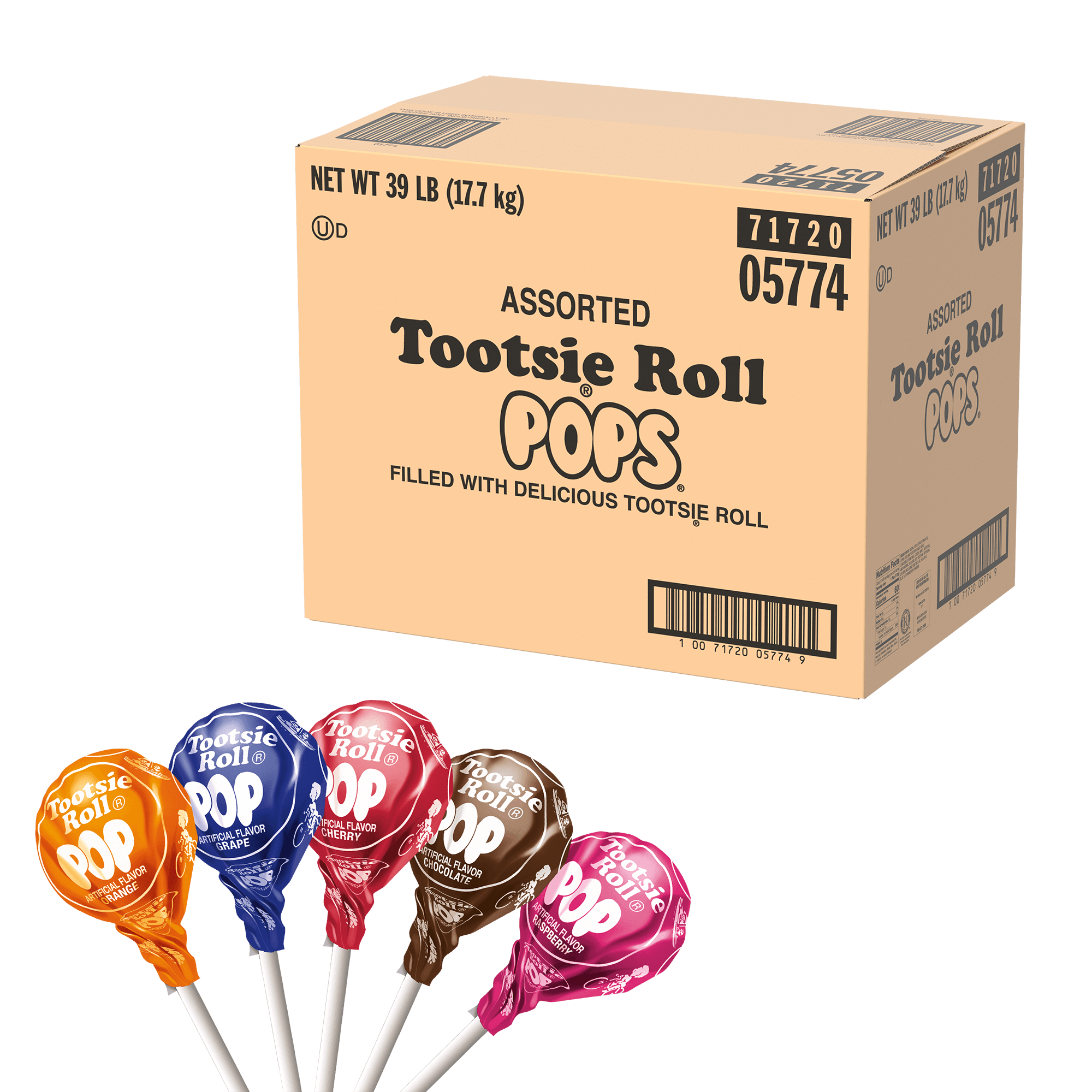 Tootsie Pops Assorted Bulk Box (39 lb. Box) – Tootsie Roll