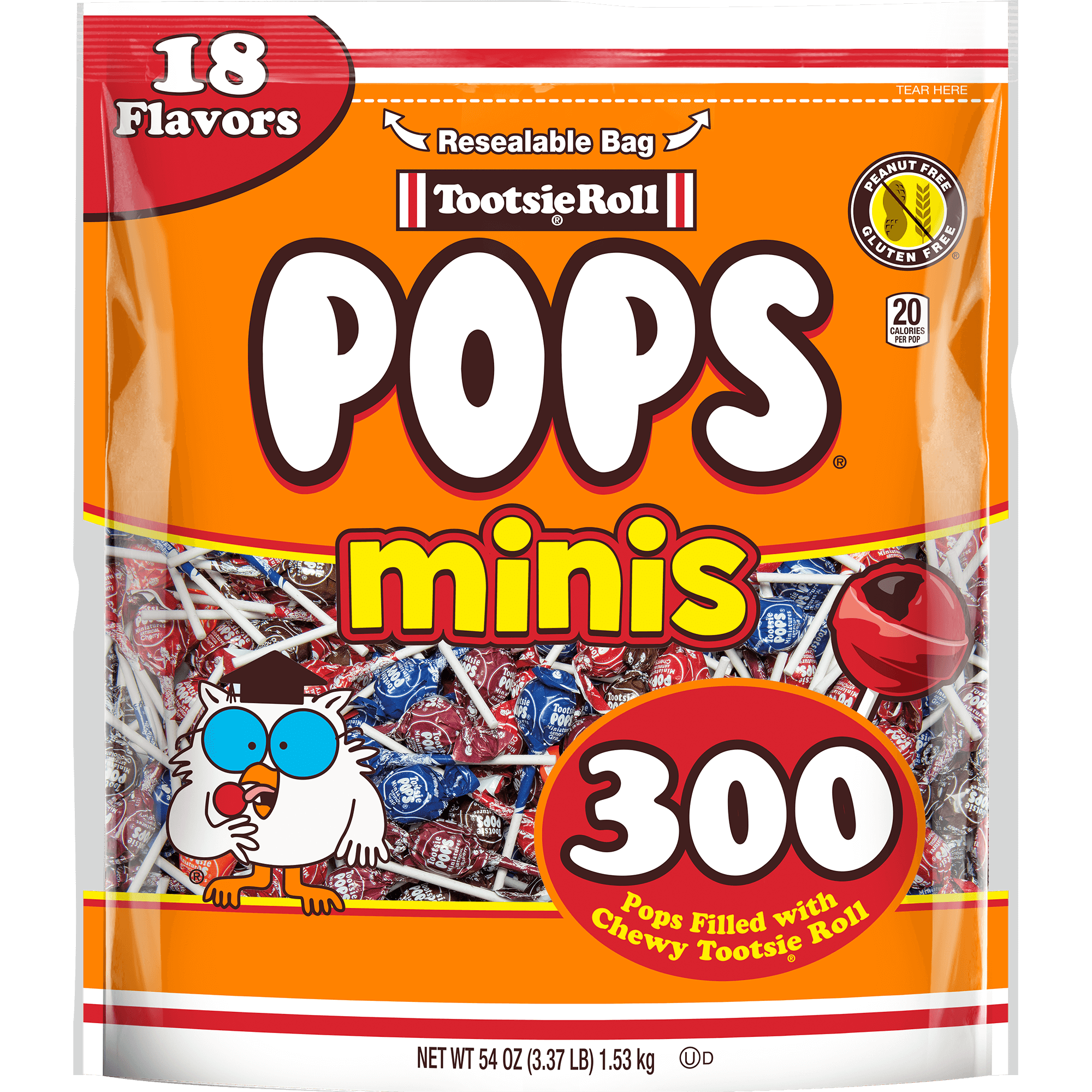 Tootsie Roll Pops Minis Assorted Flavors (54 oz. / 300 ct. Bag)