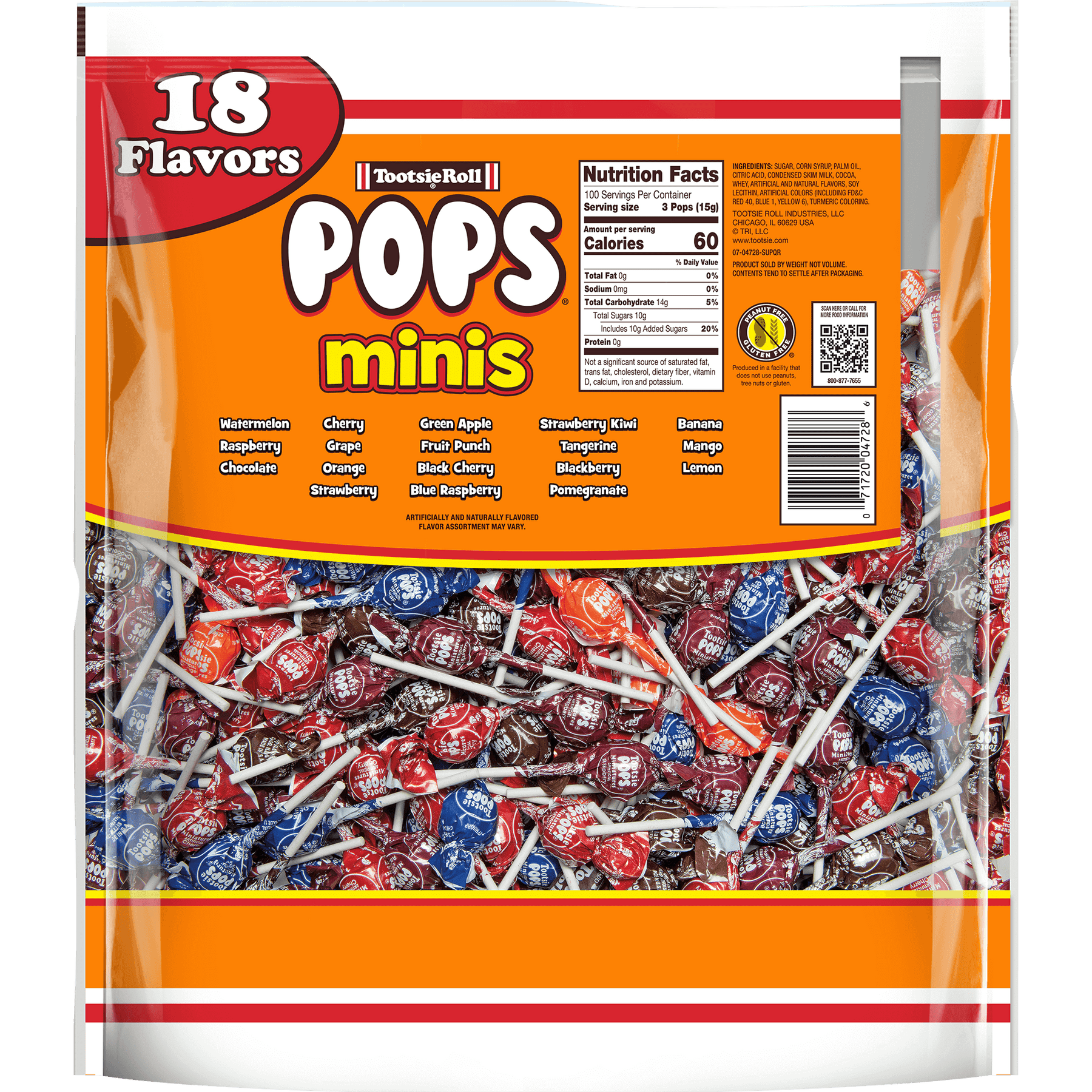 Tootsie Roll Pops Minis Assorted Flavors (54 oz. / 300 ct. Bag)