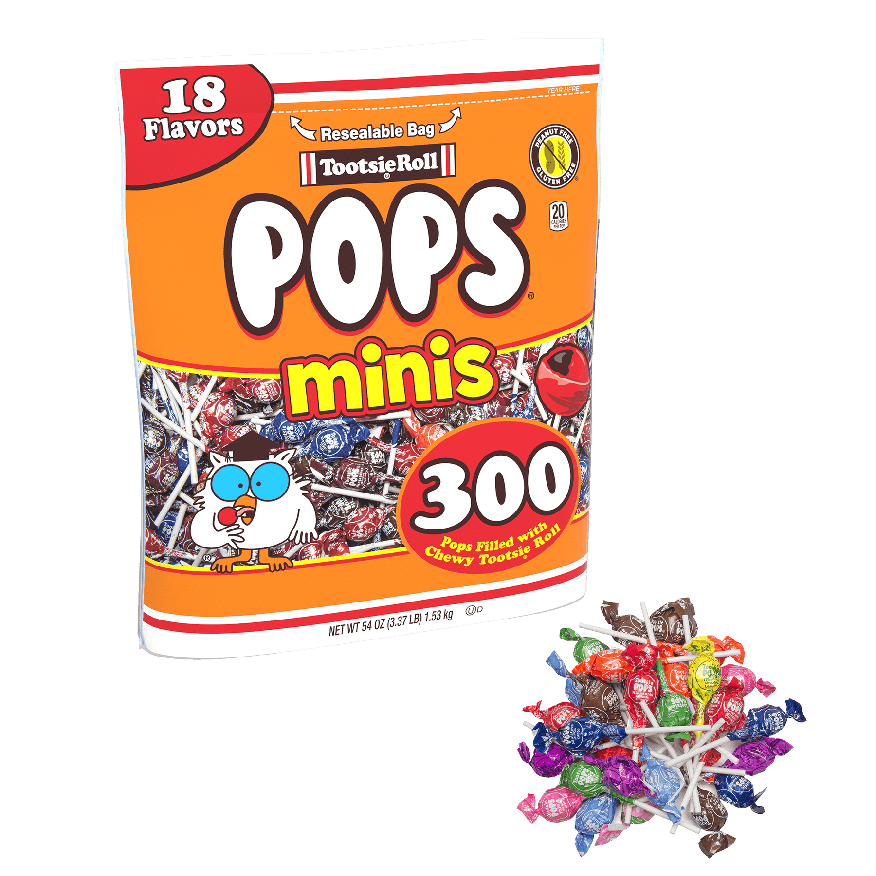 Tootsie Roll Pops Minis Assorted Flavors (54 oz. / 300 ct. Bag)