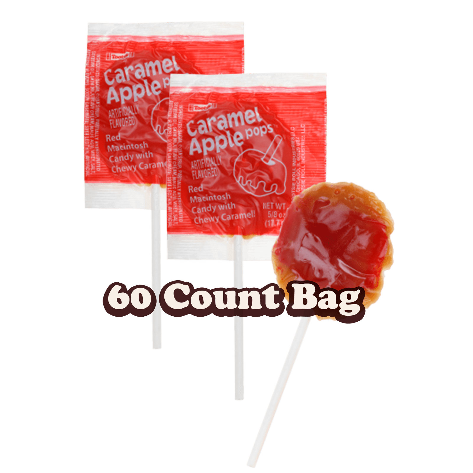 Caramel Apple Orchard Red Macintosh Pops (60 ct. Bag) – Tootsie Roll