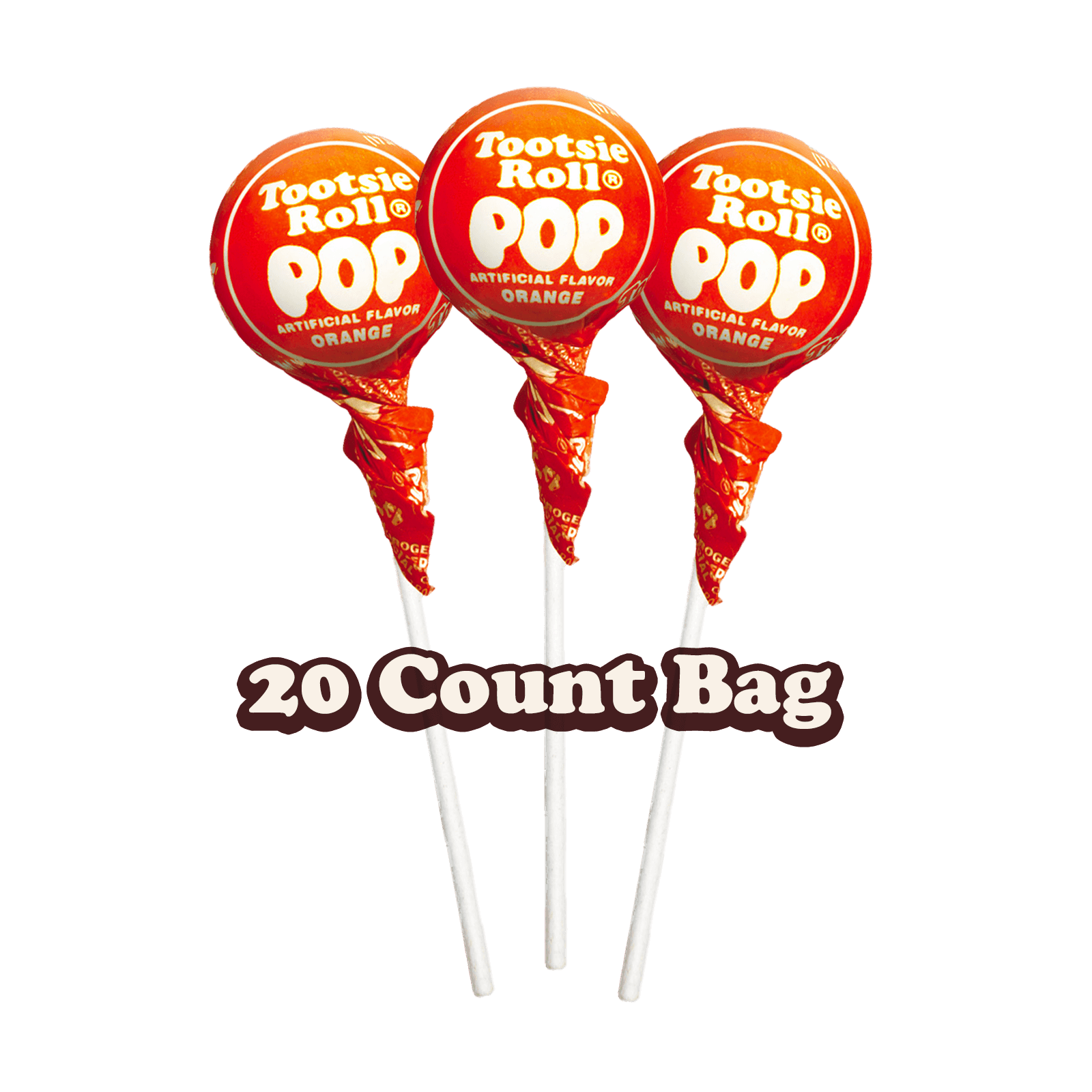 Tootsie Pops Orange Flavor (12 oz. / 20 ct. Bag) – Tootsie Roll
