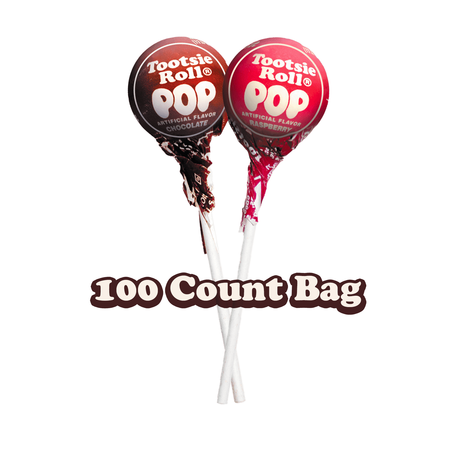 Tootsie Pops Chocolate & Raspberry Flavor Combo Pack (60 oz. 100 ct. B ...