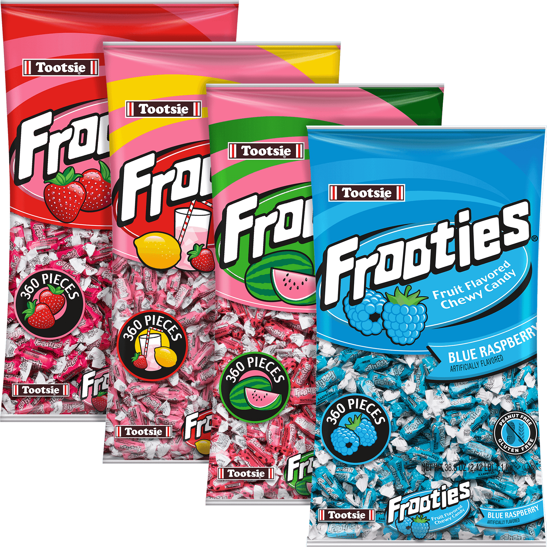 Frooties Summer Time Flavors Variety 4-Pack (4 x 360 ct. Bag) – Tootsie ...